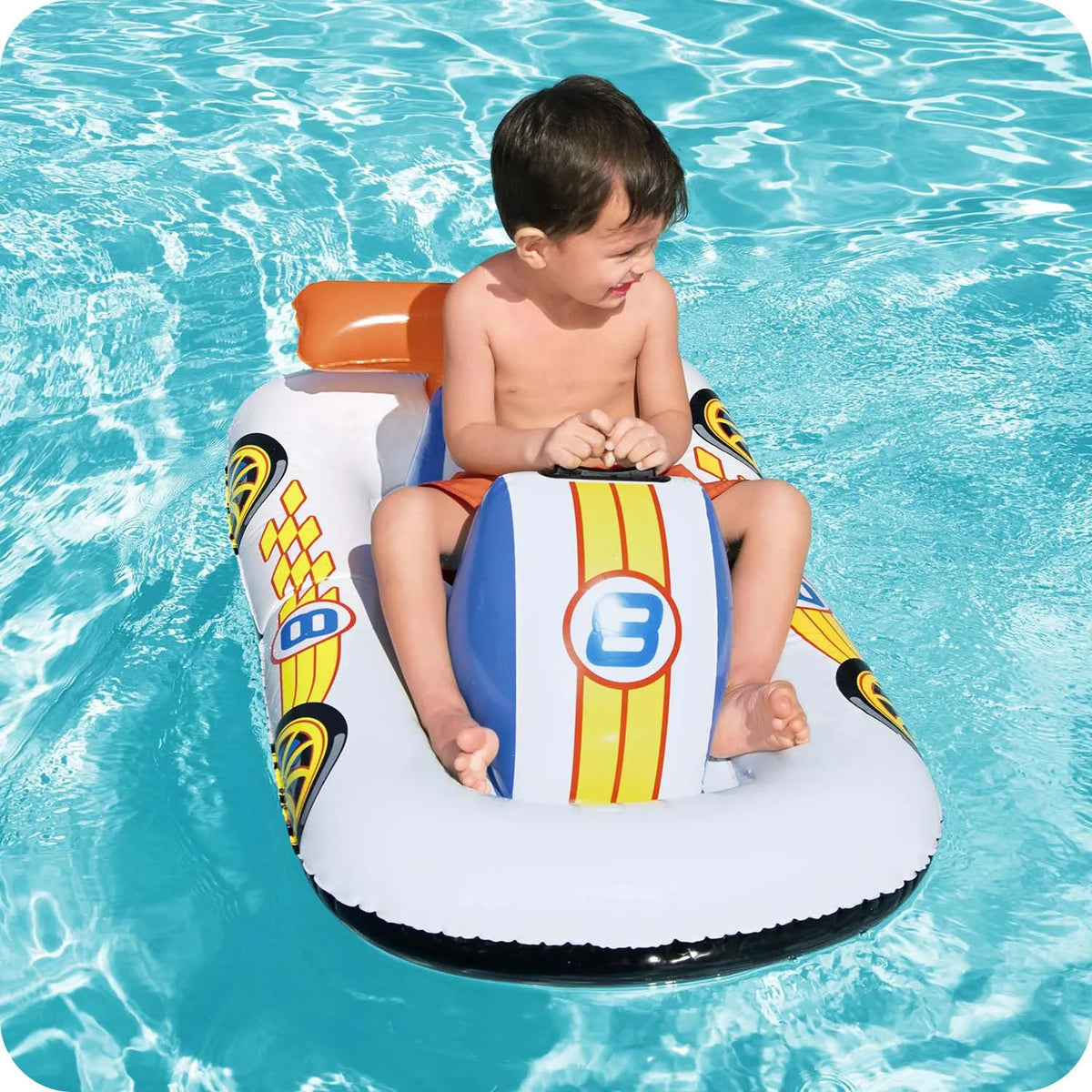 PoolCar : Voiture gonflable pour piscine de kidcado